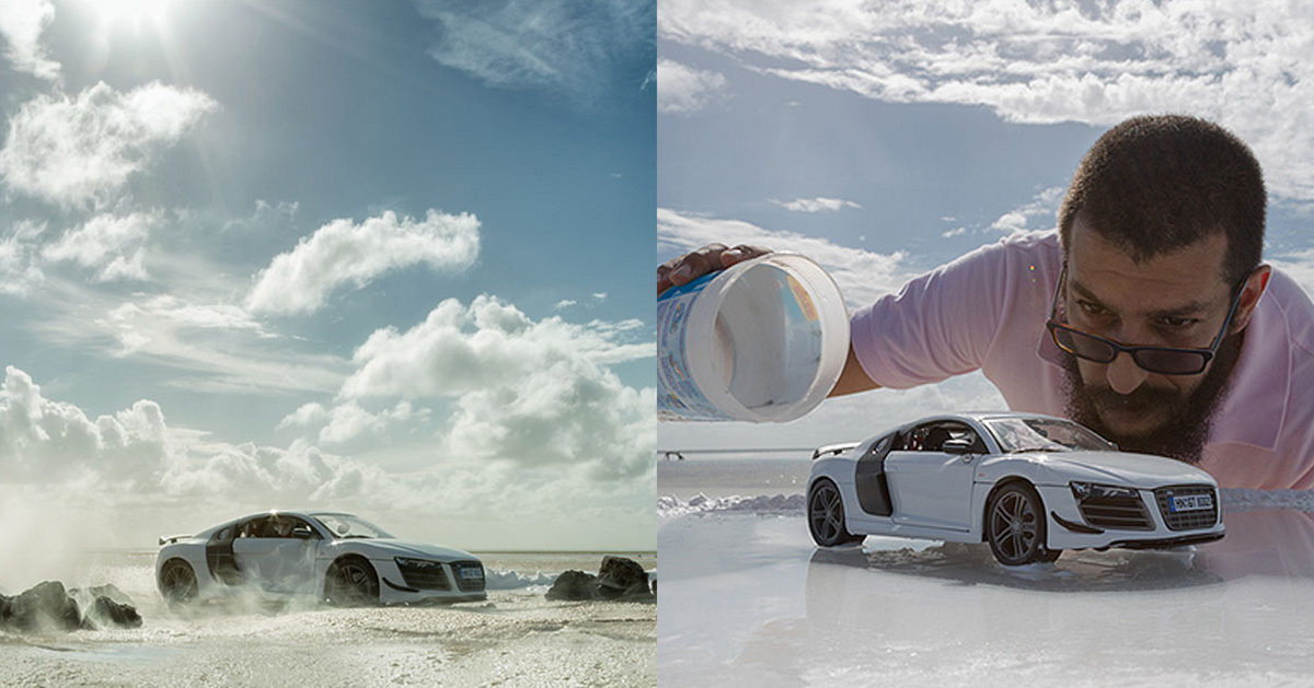 Big Pictures From Small Models. This is pretty clever. Audi did an ...