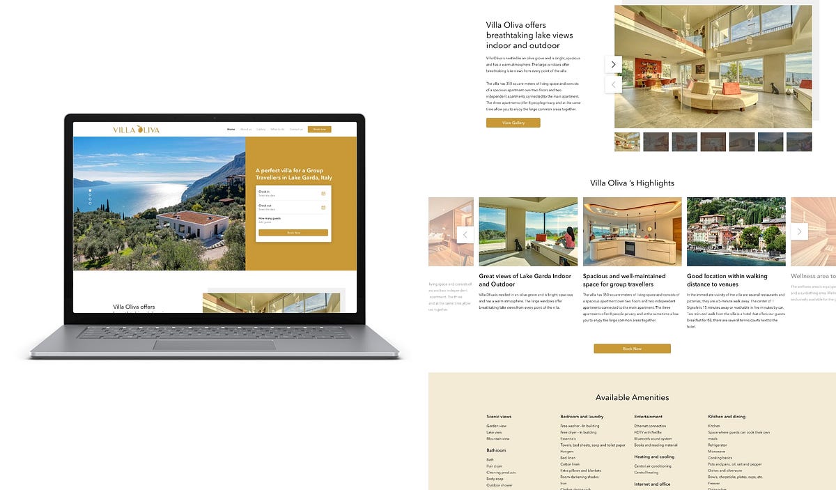 How I create a homepage design for a Villa Booking Website | by Steffy ...