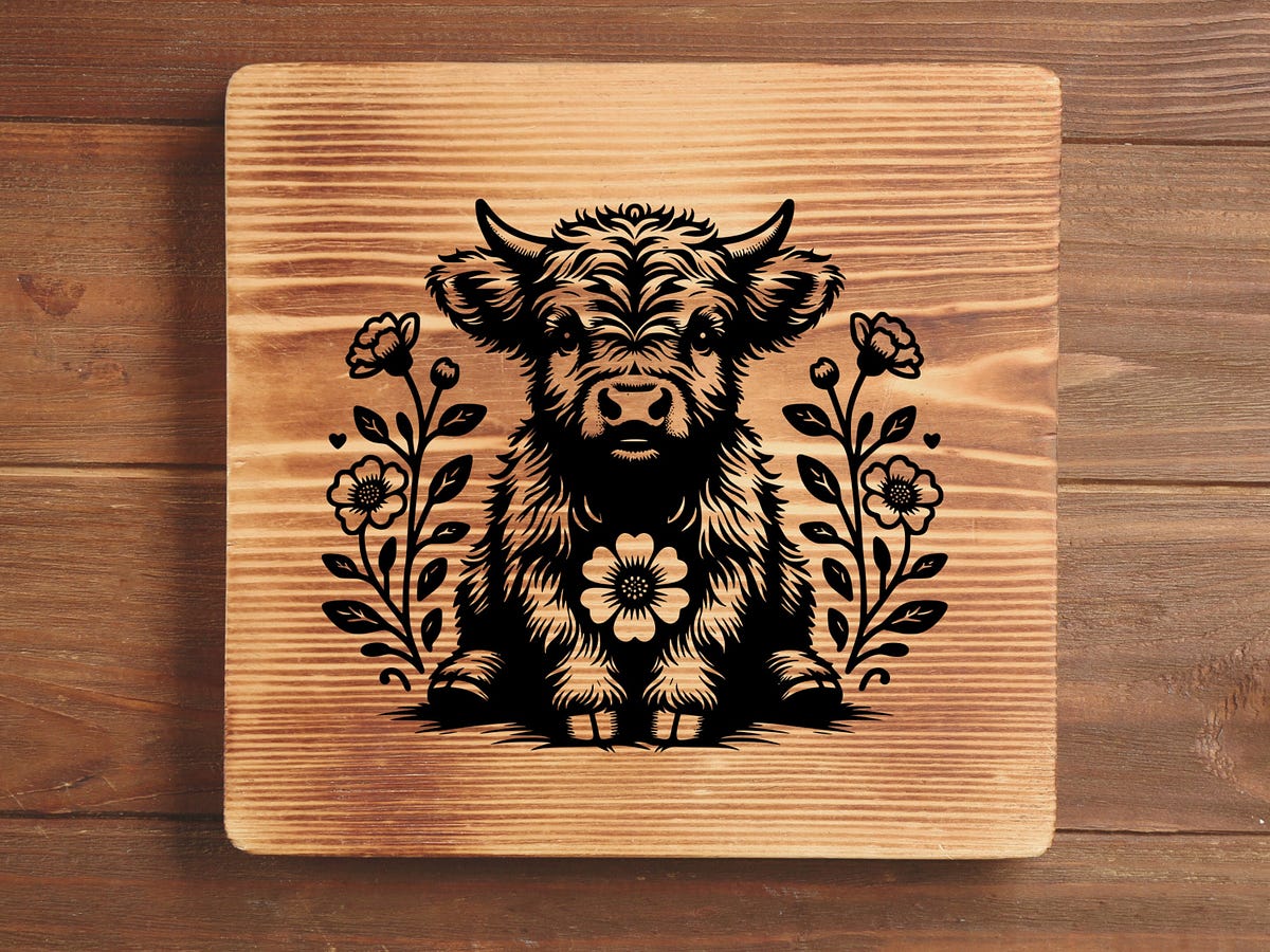 Highland Cow SVG, gVector Design for Cutting Machines, Highland Cow Png ...