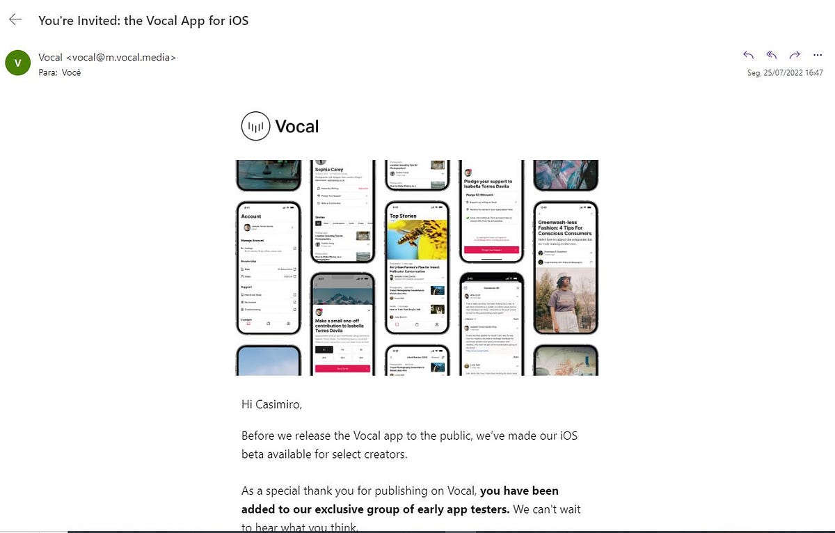 I Was Invited to Test the Vocal Media Application and This is the ...