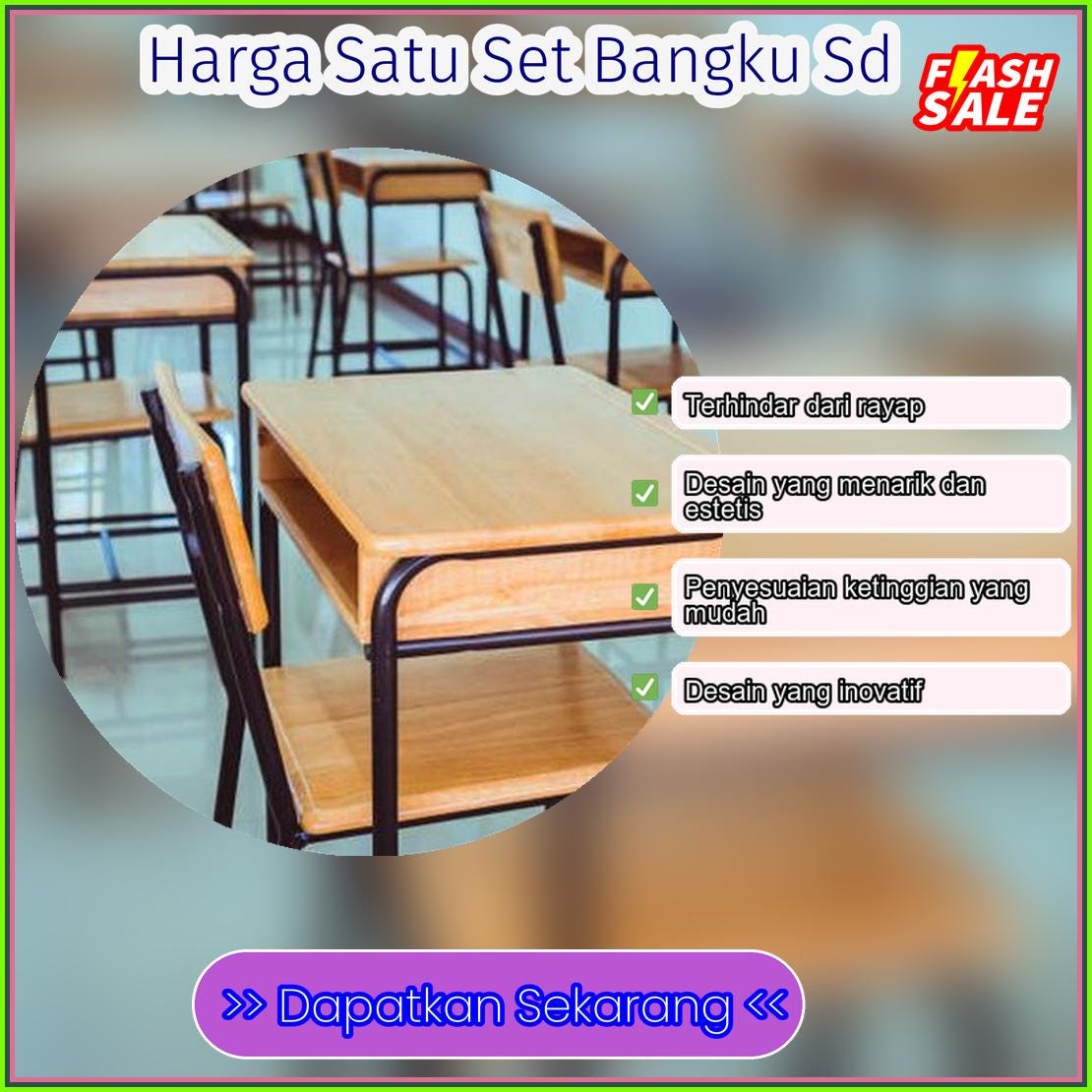 Harga Satu Set Bangku Sd - Kursikuliahchitose - Medium