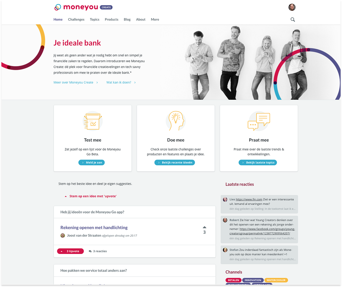 Hoe Moneyou de ideale bank co-creëert | by Robert van Hoesel | Crowded ...