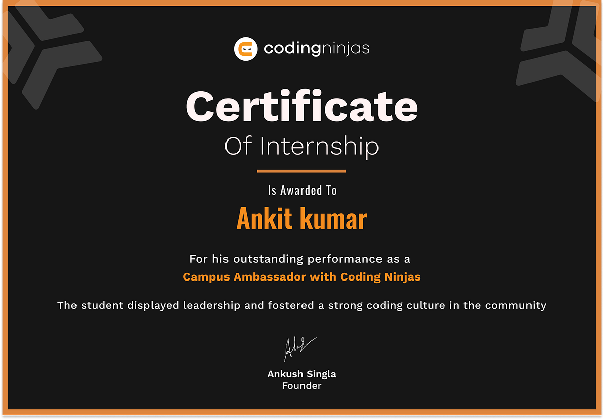 Reflecting on My Internship Experience at Coding Ninjas | by Ankit ...