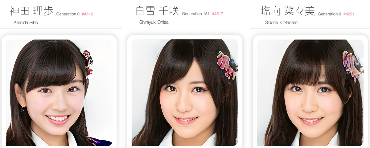 選抜イベント予選結果. 第0回選抜イベントの予選結果をお知らせします。 | by Takuya Obata | Gene A.I.dols ...