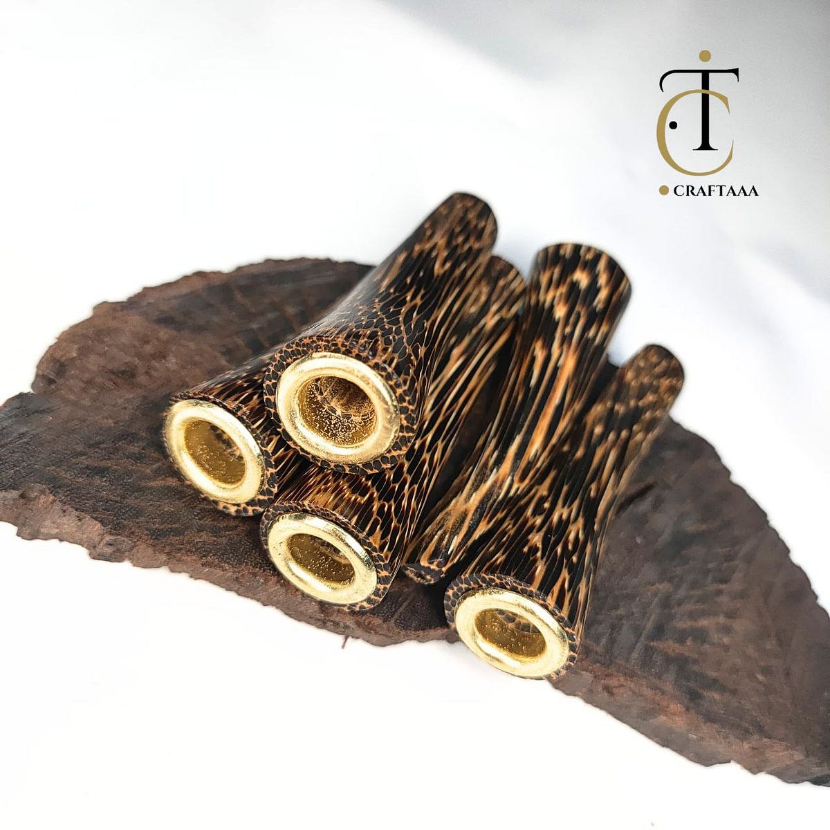 Once Mini Pipa Pipo Cangklong Bahan Kayu Liwung Macan - Craftaaa - Medium