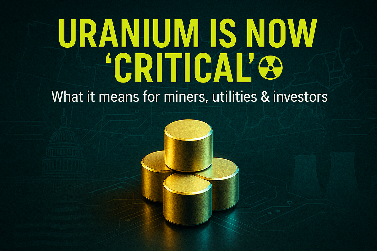 Uranium Just Became “Critical” — What It Means for the World Market ...