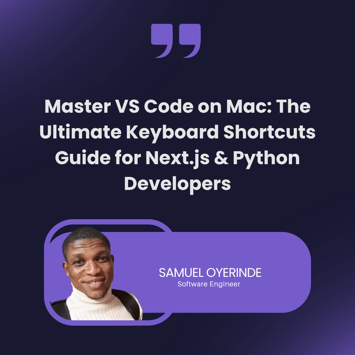 Stop Reaching for Your Mouse: A Mac Developer’s Guide to VS Code Keyboard Mastery | by Samuel ...
