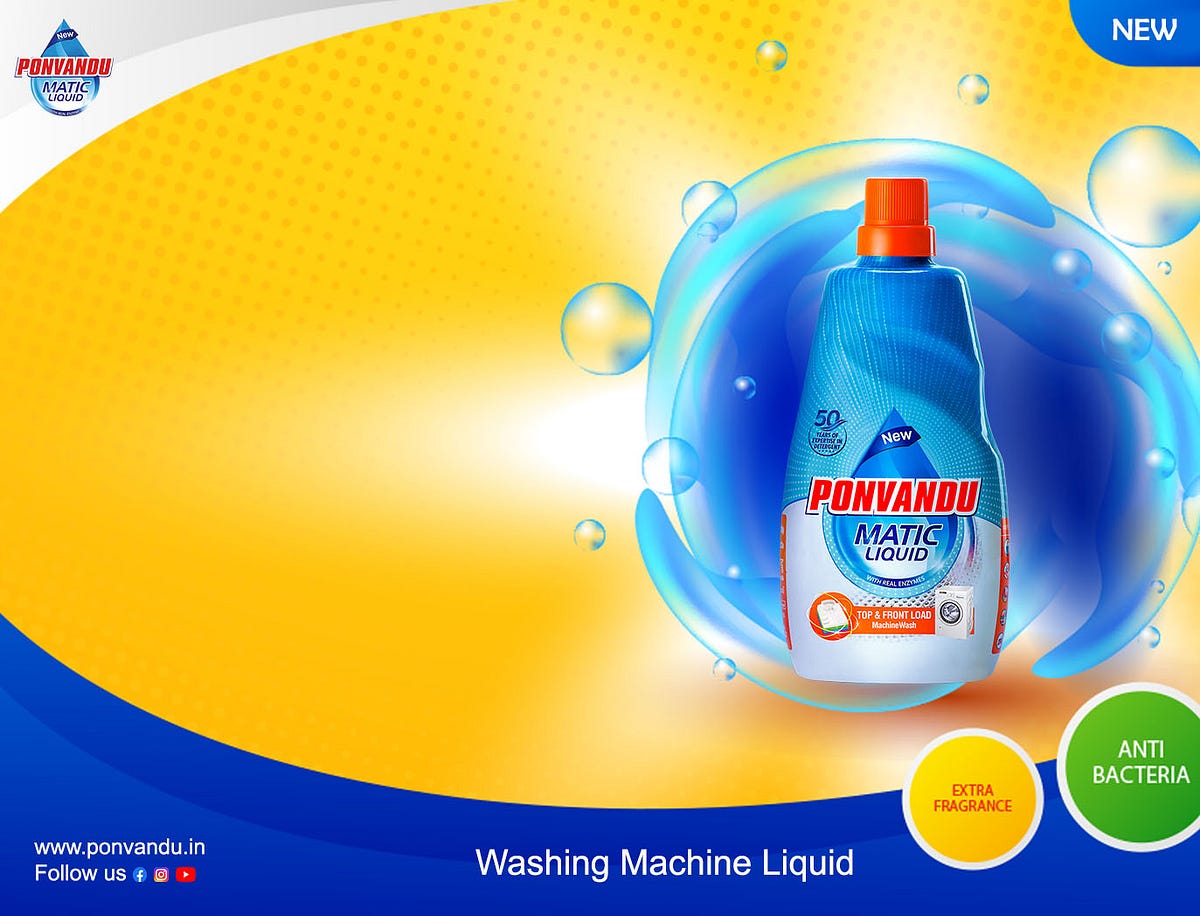 Washing Machine Liquid. Ponvandu Matic Liquid is a premium… | by ...
