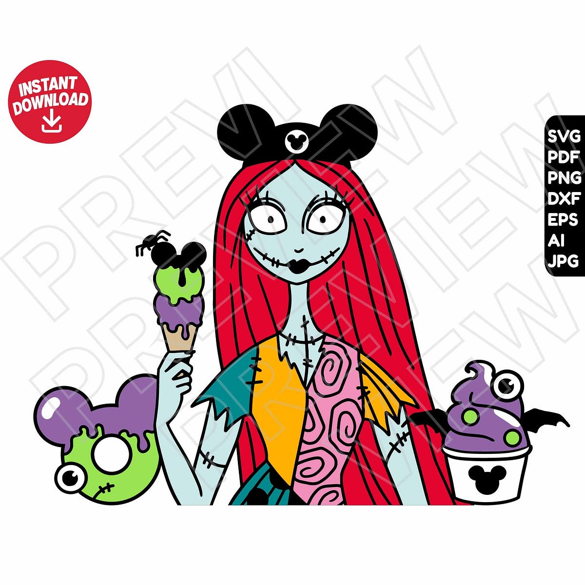 Sally SVG The Nightmare Before Christmas , snacks png clipart ...