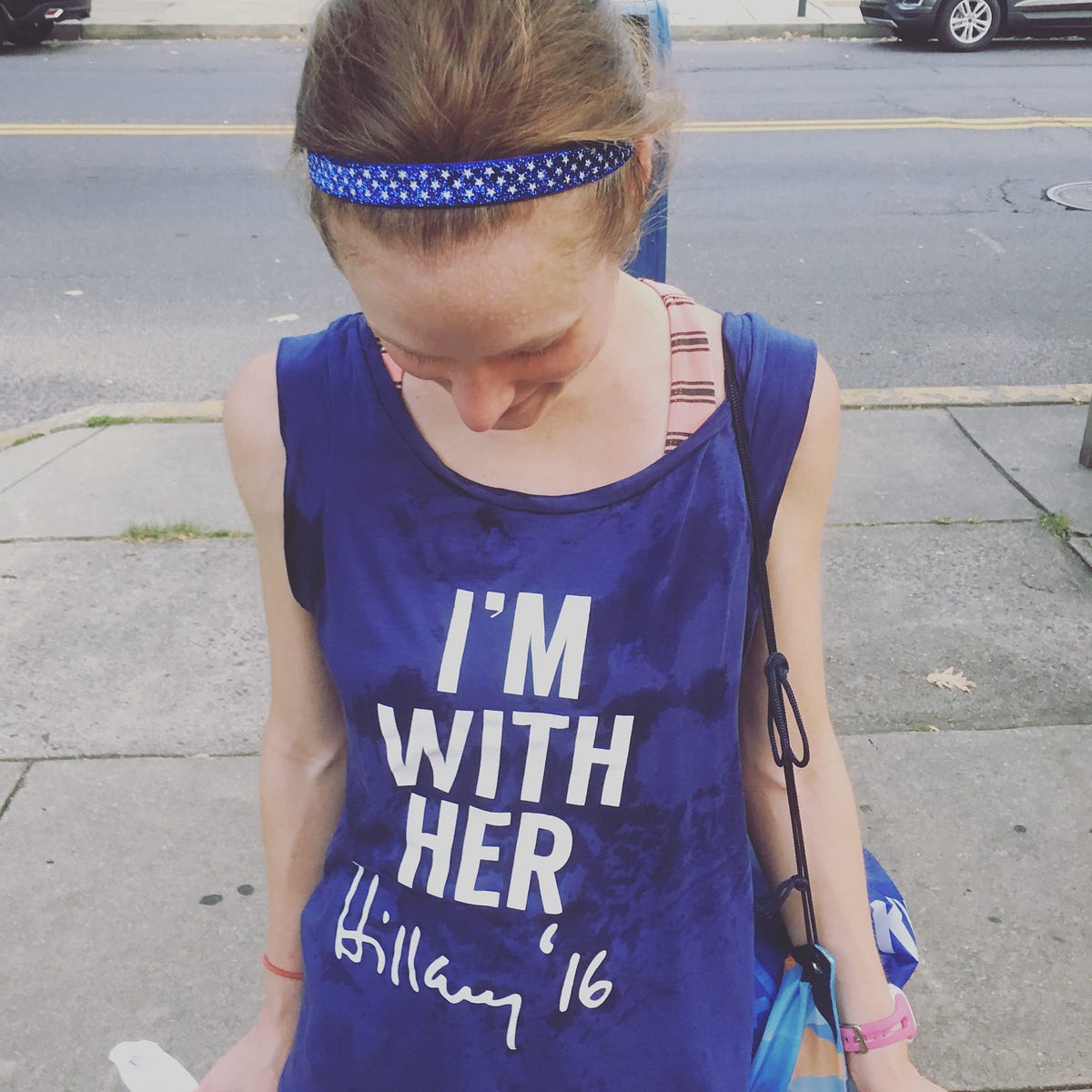 What happened when I went for a run in my I’M WITH HER shirt after the ...