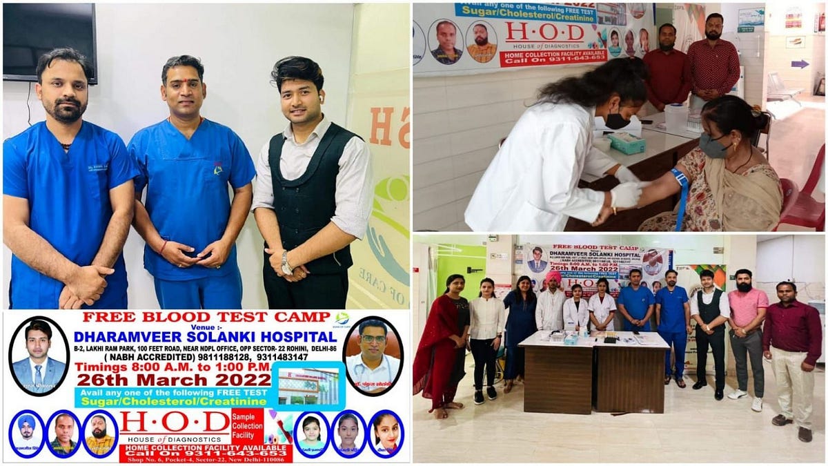 A successful blood camp organized in Rohini, Sector 22 by the House Of ...
