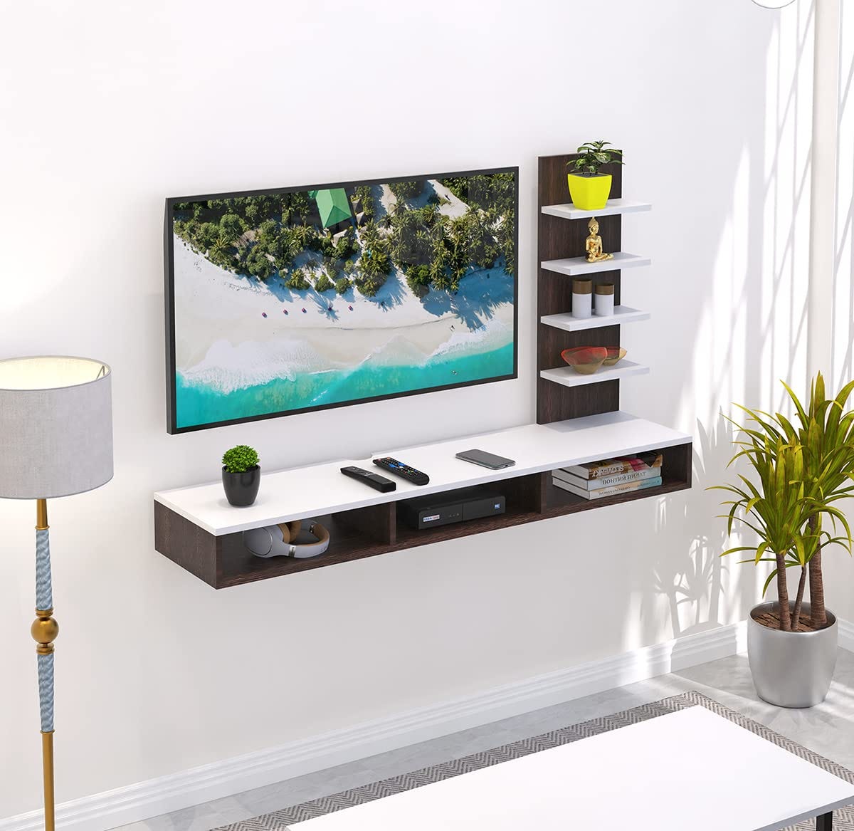 BLUEWUD Primax Engineered Wood TV Entertainment Unit ,Brown FOR MORE ...