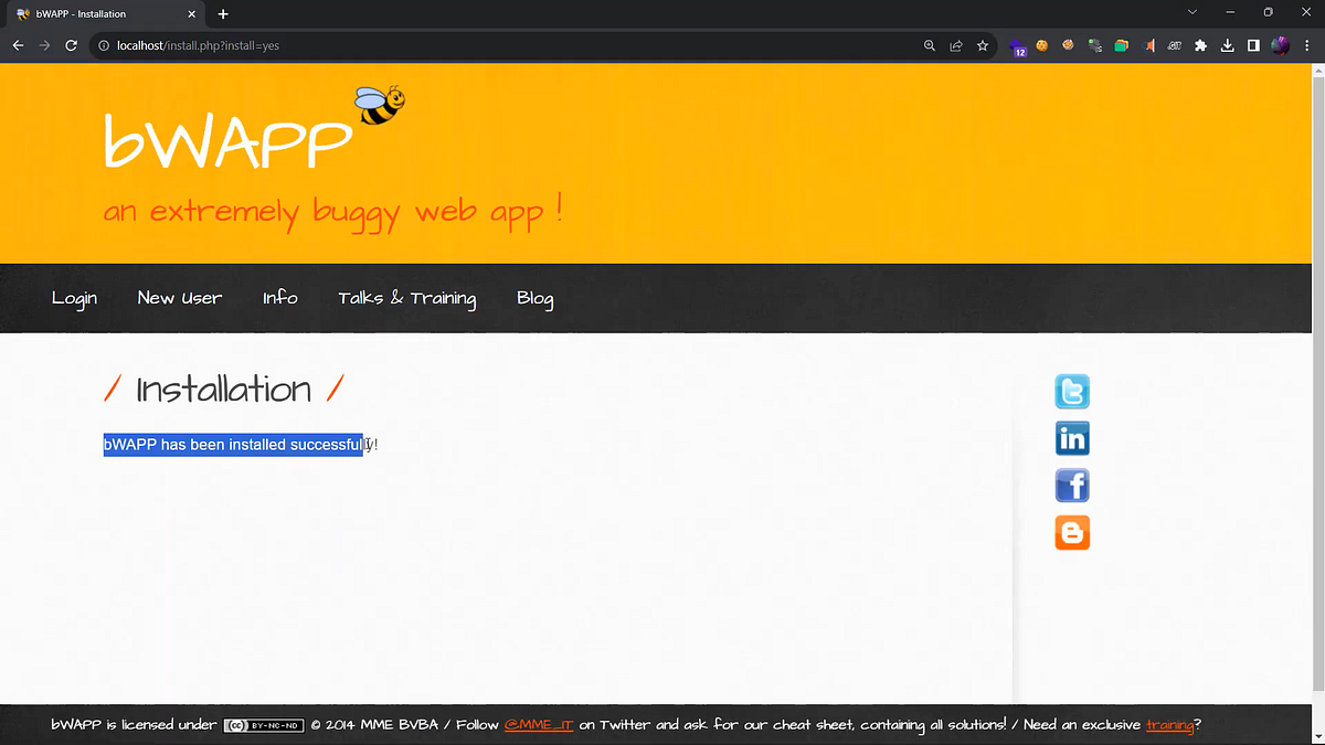 How To Fix bWAPP Unknown Database Error Windows/Linux | by Hamza Avvan | Level Up Coding