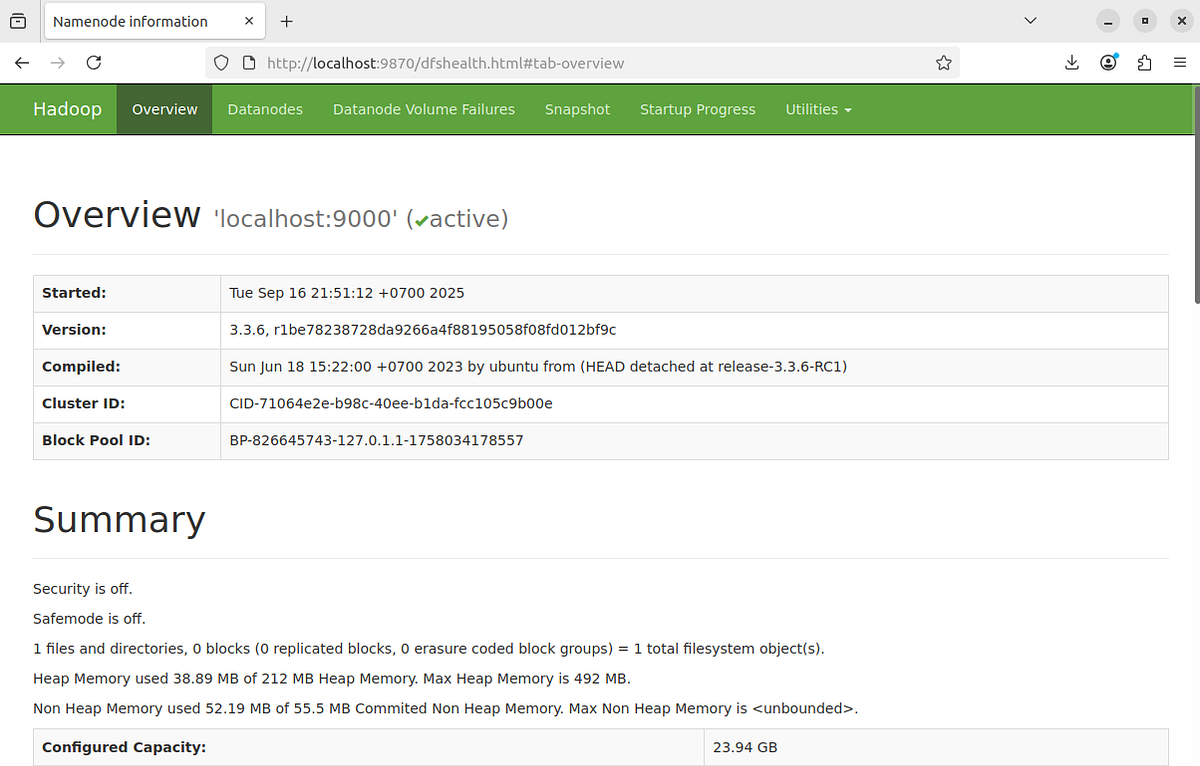 Instalasi dan Konfigurasi Hadoop serta Struktur HDFS | by Muhammad Dafa ...