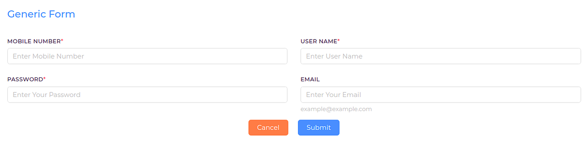 Building Dynamic Typed Forms In Angular With Neftx Generic Form By 8367