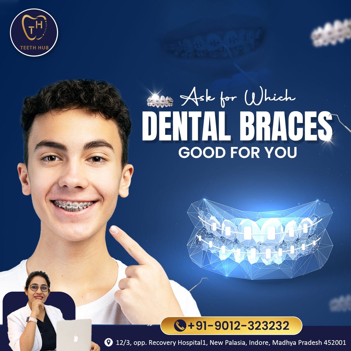 Invisible Braces in Indore | Teeth Hub - Neetu Shah - Medium