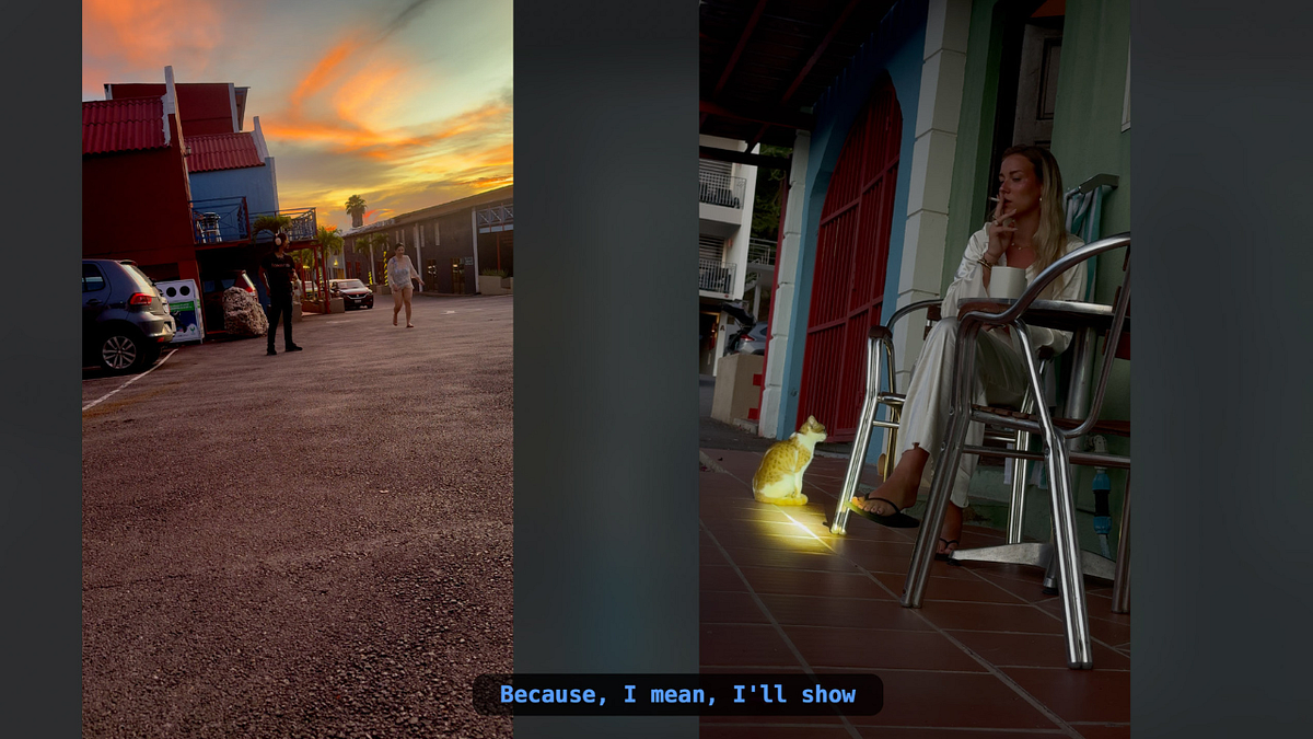 Talia and Two Cats. I was sitting outside, noticing two… | by Ming ...