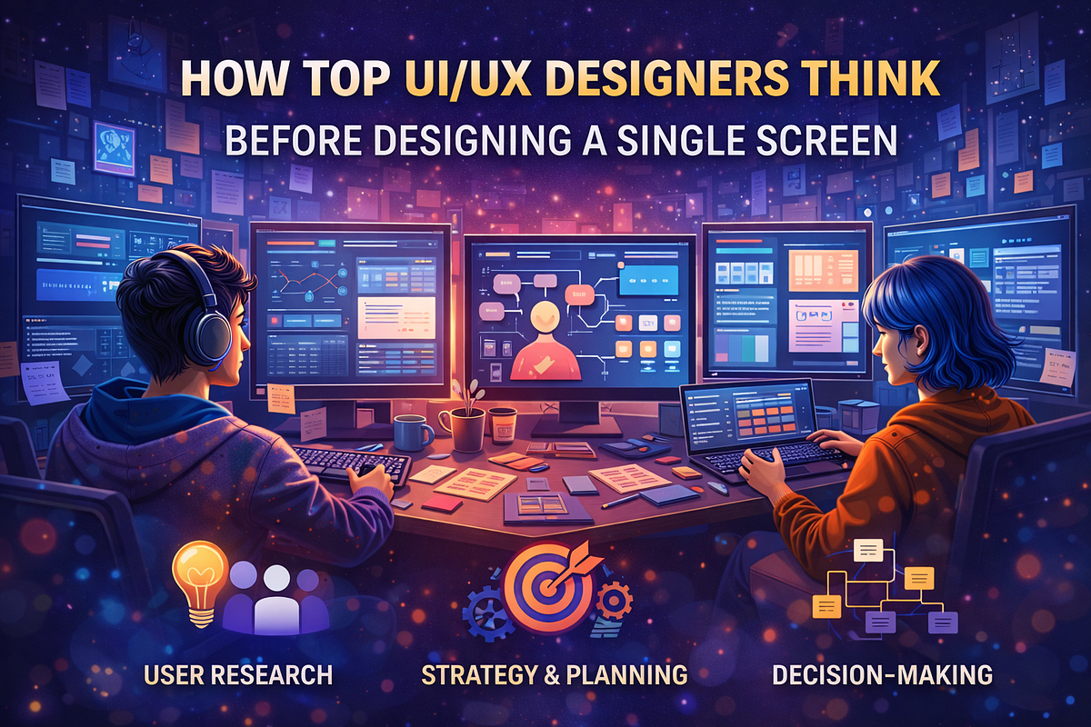 How Top UI/UX Designers Think Before Designing a Single Screen | by ...