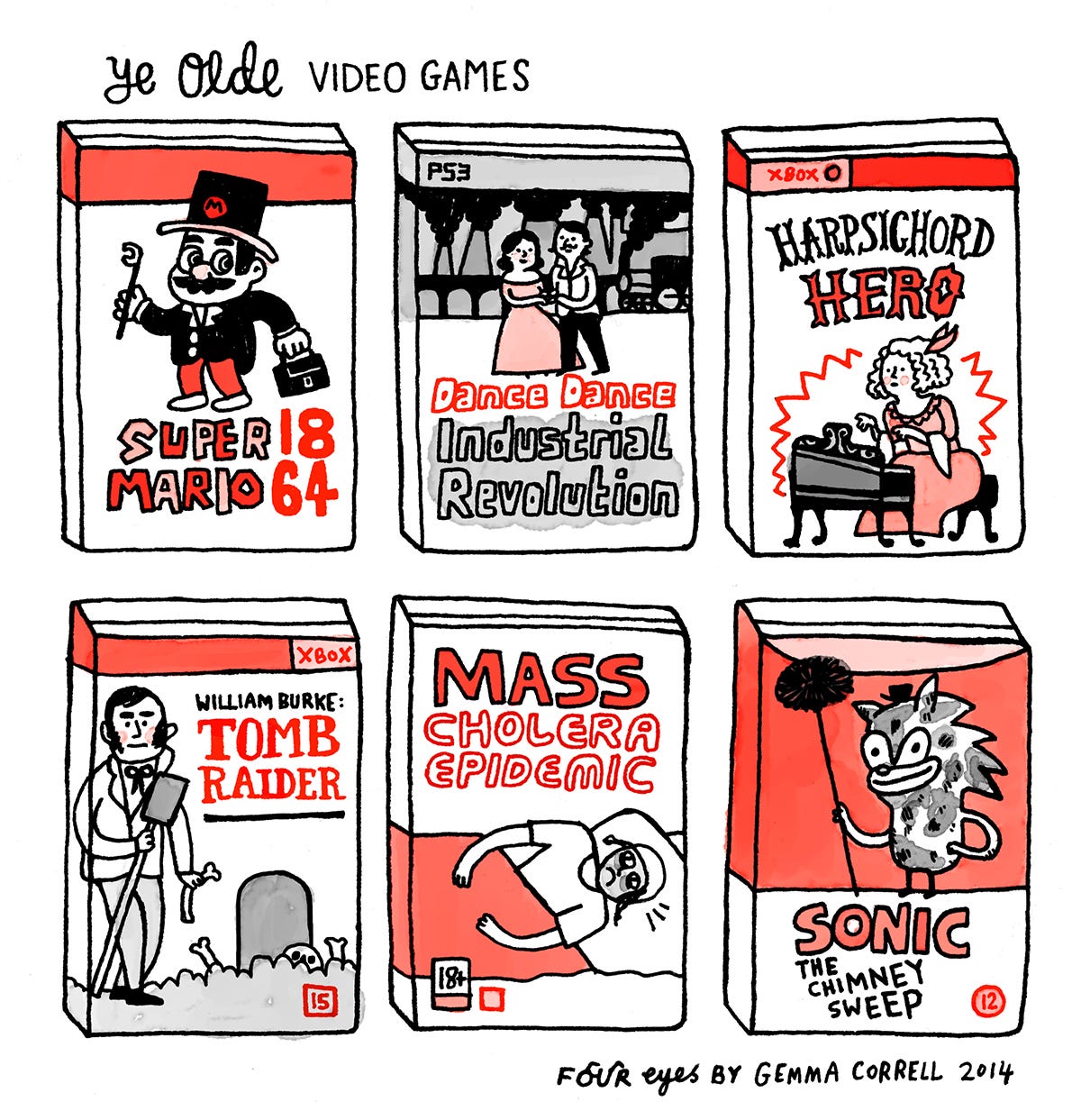 Ye Olde Video Games. Gaming, 19th century style | by gemma correll ...