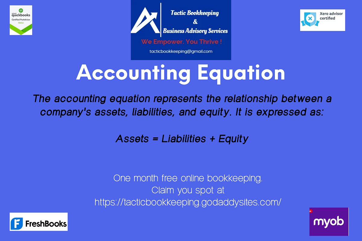 Understanding the Accounting Equation | by Tacticbookkeeping | May ...
