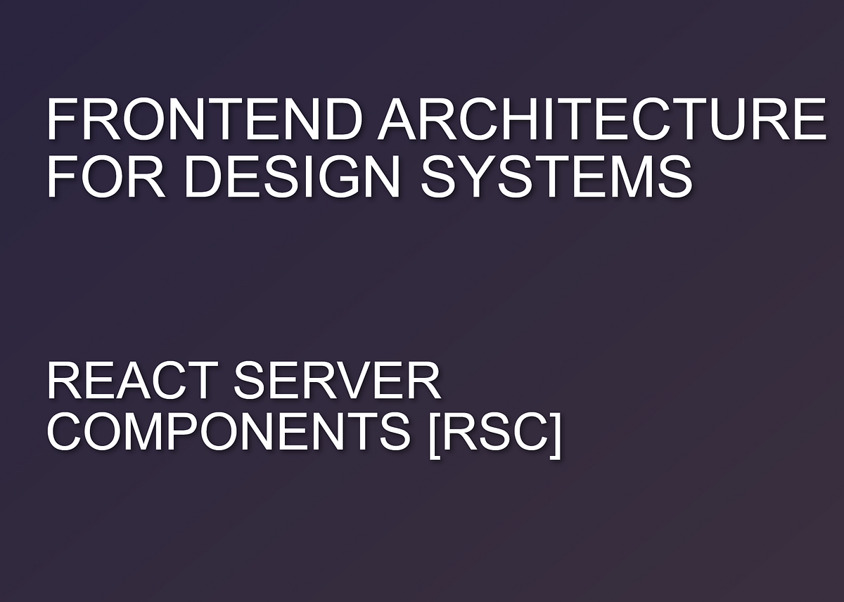 🚀React Server Components (RSC): Revolutionizing Modern Web Development | by Aman Jaiswal ...