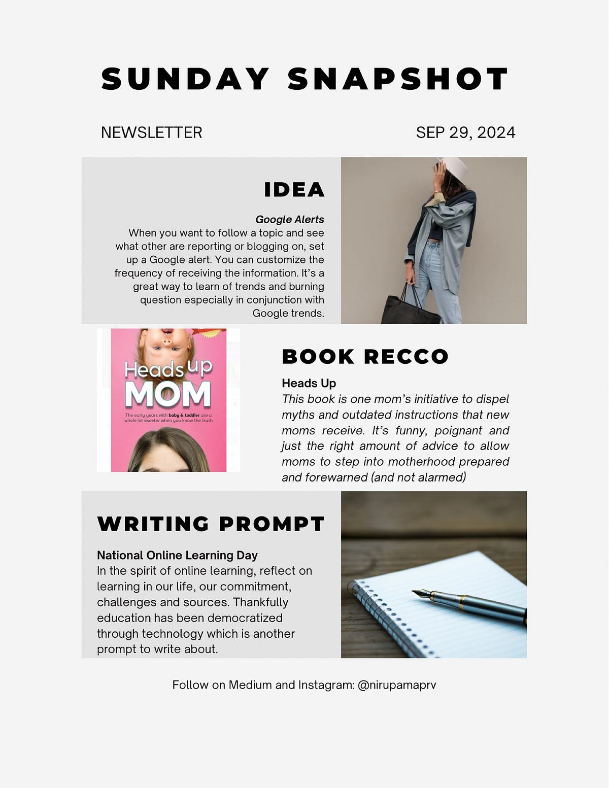 Sunday Snapshot - Niru’s Notes - Medium