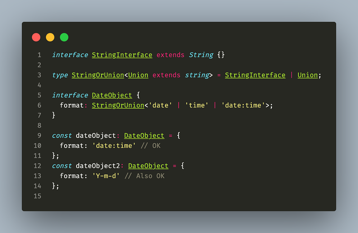 How to create a union of string types that allow plain strings | by ...
