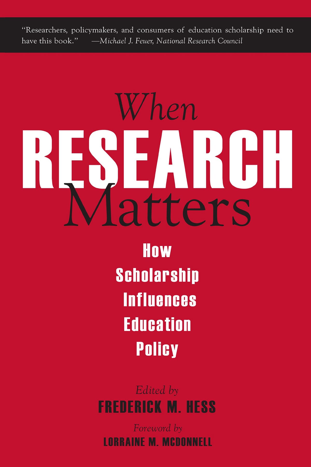 [READ] When Research Matters: How Scholarship Influences Education ...