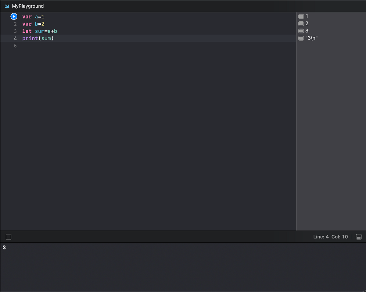 ＃5常數和變數練習. https://www.weheartswift.com/variables-c… | by Winnie | 彼得潘的 Swift iOS App 開發教室 | Medium