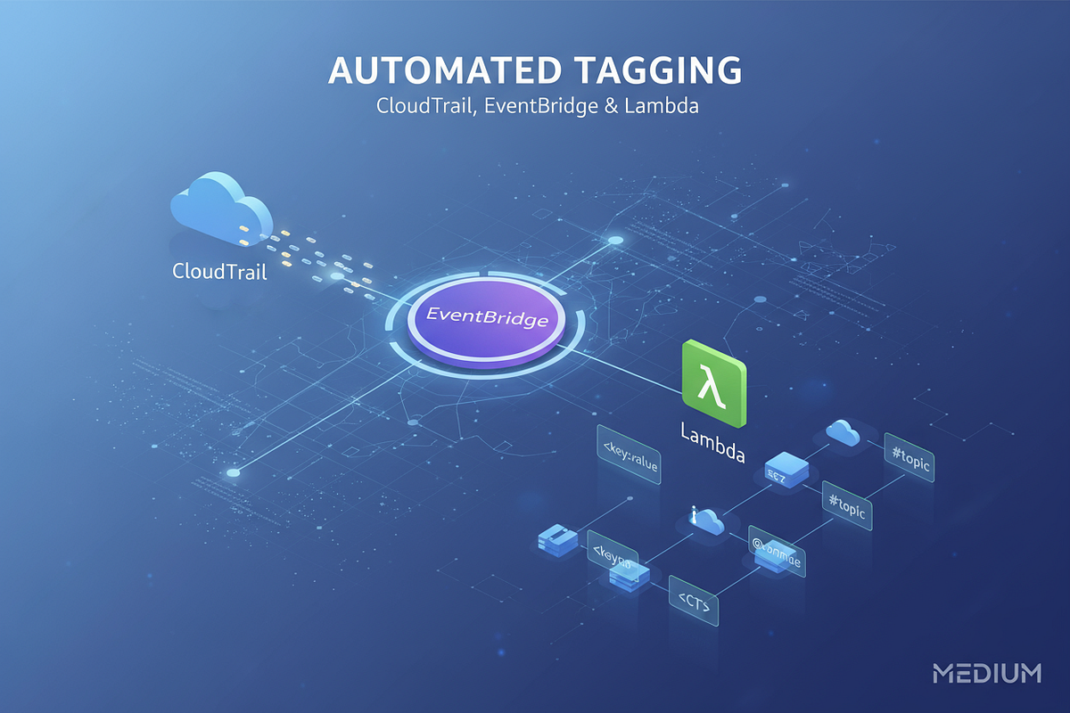 Automating AWS Resource Tagging with CloudTrail, EventBridge, and Lambda | by Amine | AWS Tip
