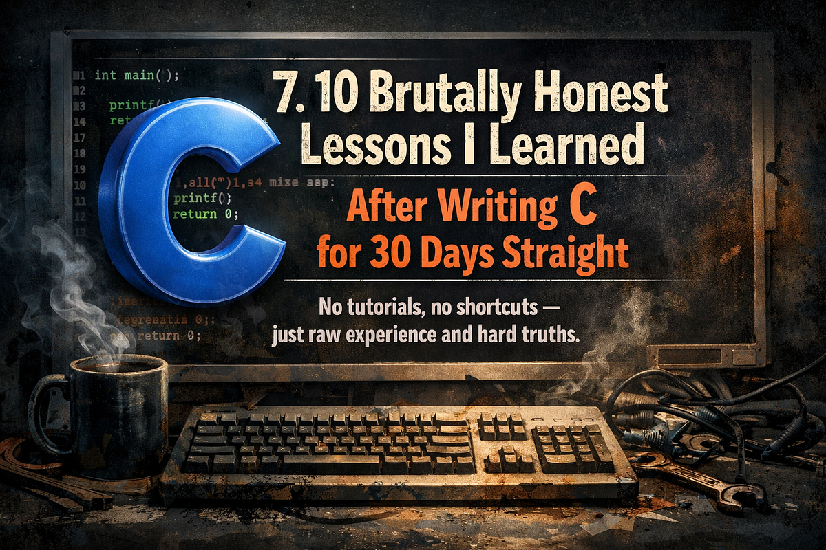 Title: 10 Brutally Honest Lessons I Learned After Writing C for 30 Days ...