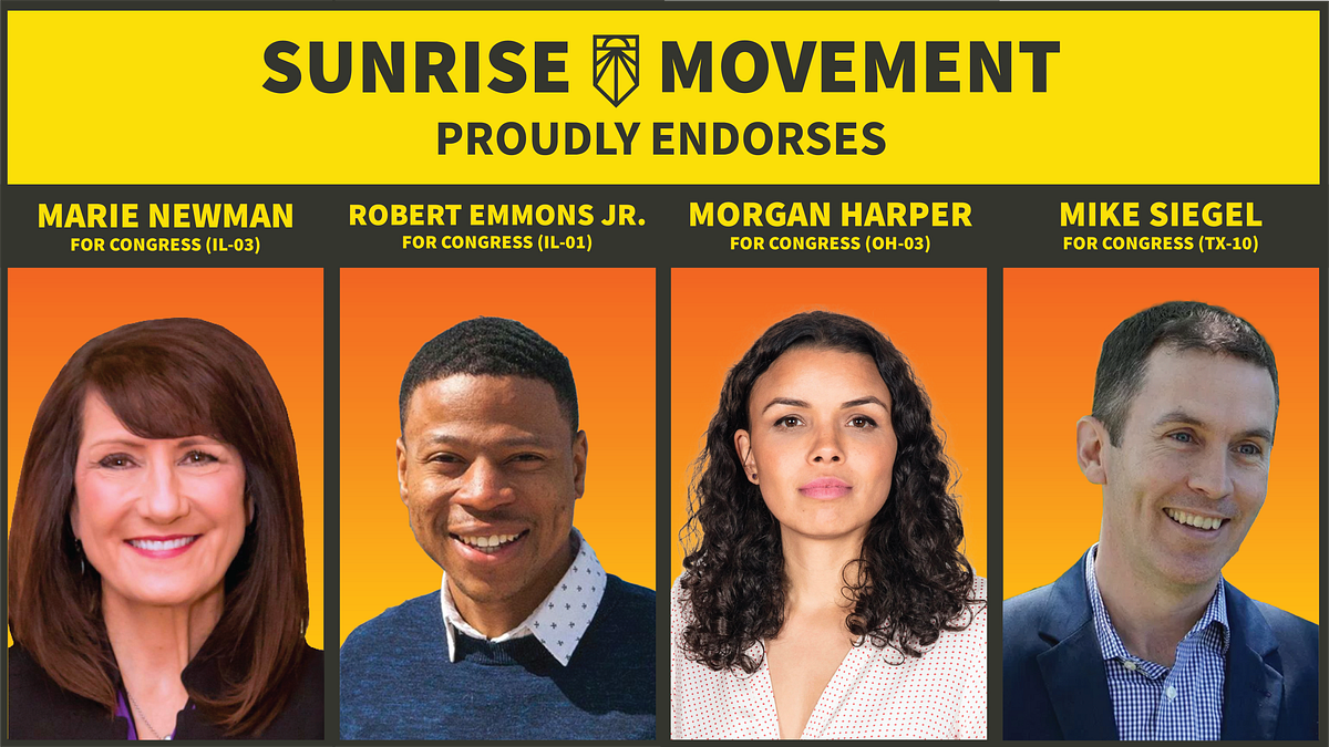 Sunrise Movement launches first wave of Congressional primary ...