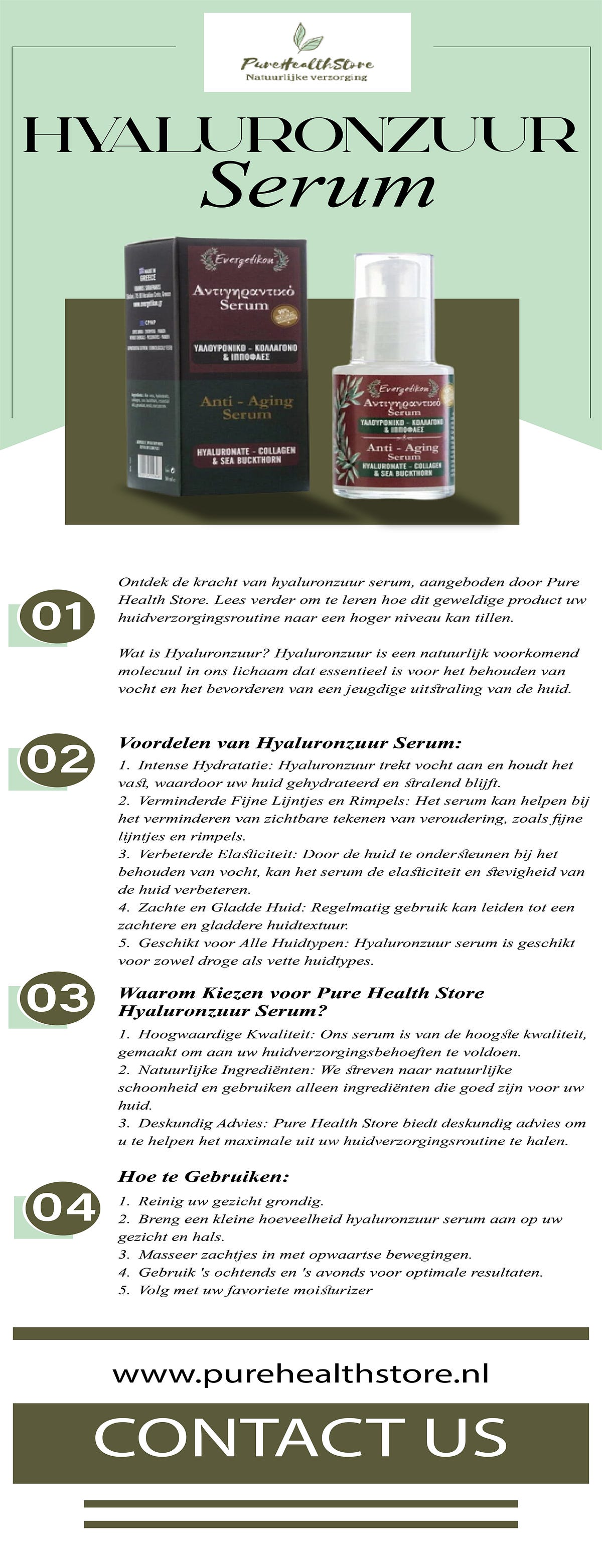 Revitaliseer je Huid met Hyaluronzuur Serum van Pure Health Store ...
