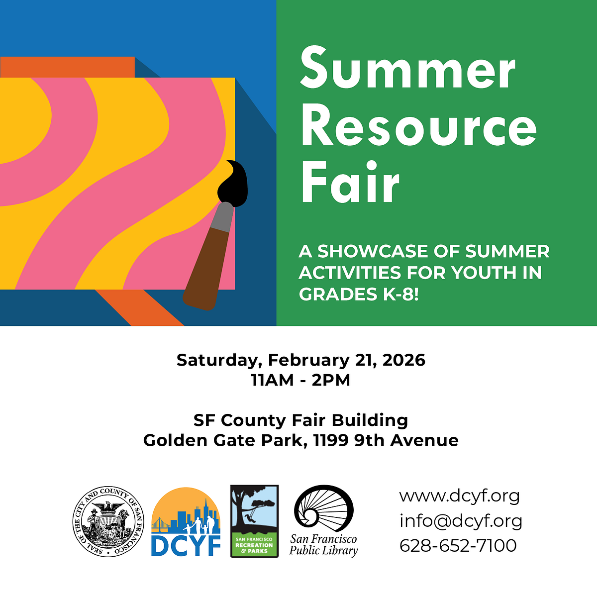 2026 San Francisco Summer Resource Fair Exhibitors: Arts | by SF ...