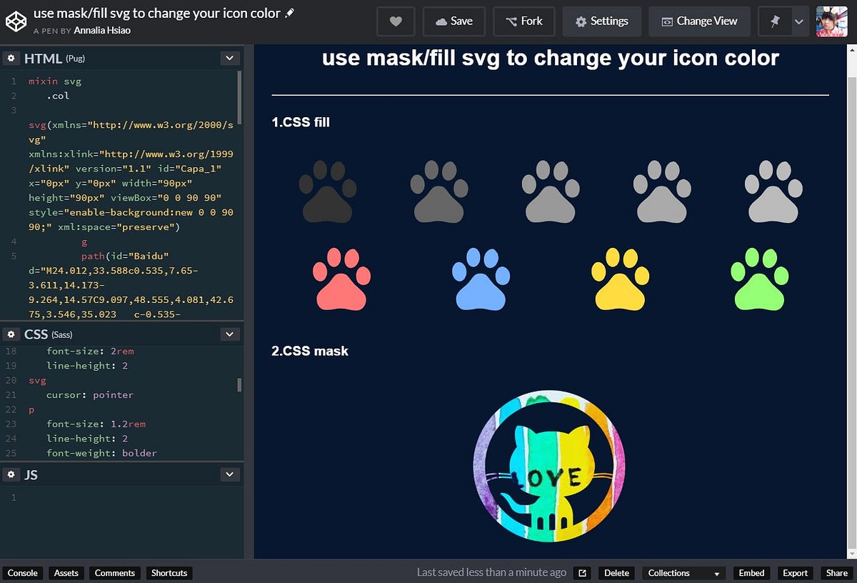 CSS小學堂｜ use mask/fill svg變換你的icon | by Anna Hsiao | Anna.Hsaio｜前端開發記 ...