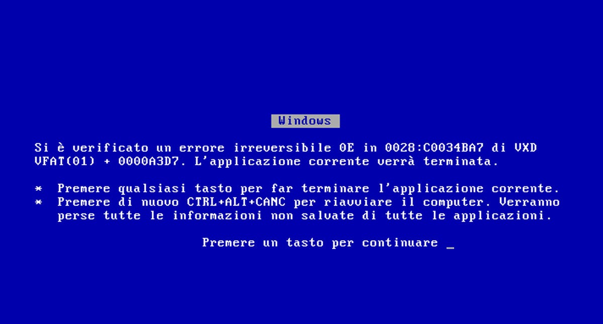 Blue Screen of Death. Fin dalle prime versioni di Windows, la… | by ...