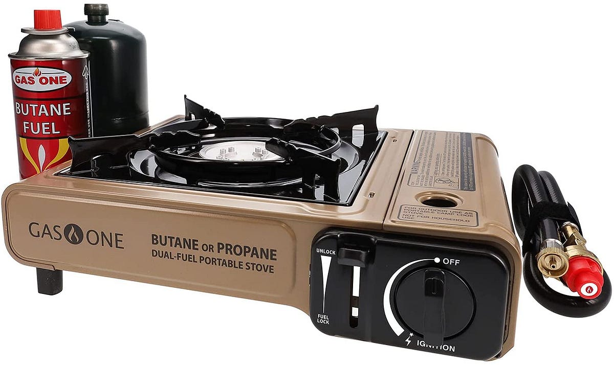 Gas ONE Propane or Butane Stove GS-3400P Dual Fuel Portable Camping and ...