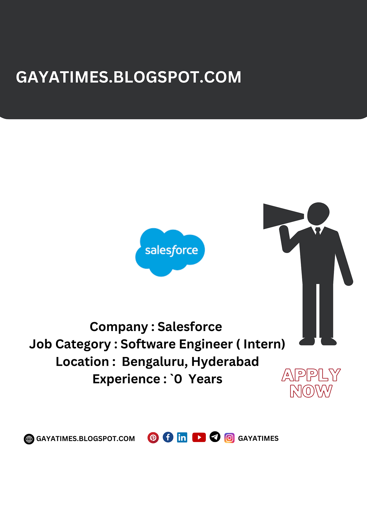 Salesforce Software Engineer Intern Bengaluru, Hyderabad Location B.E ...