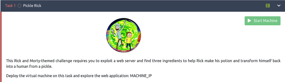 TryHackMe: PICKLE RICK Writeup. So, It has listed that, using the… | by Narendramj | Dec, 2023 ...