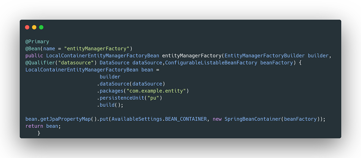 Autowire Spring components in the custom entity listener - Faramarz Afzali - Medium