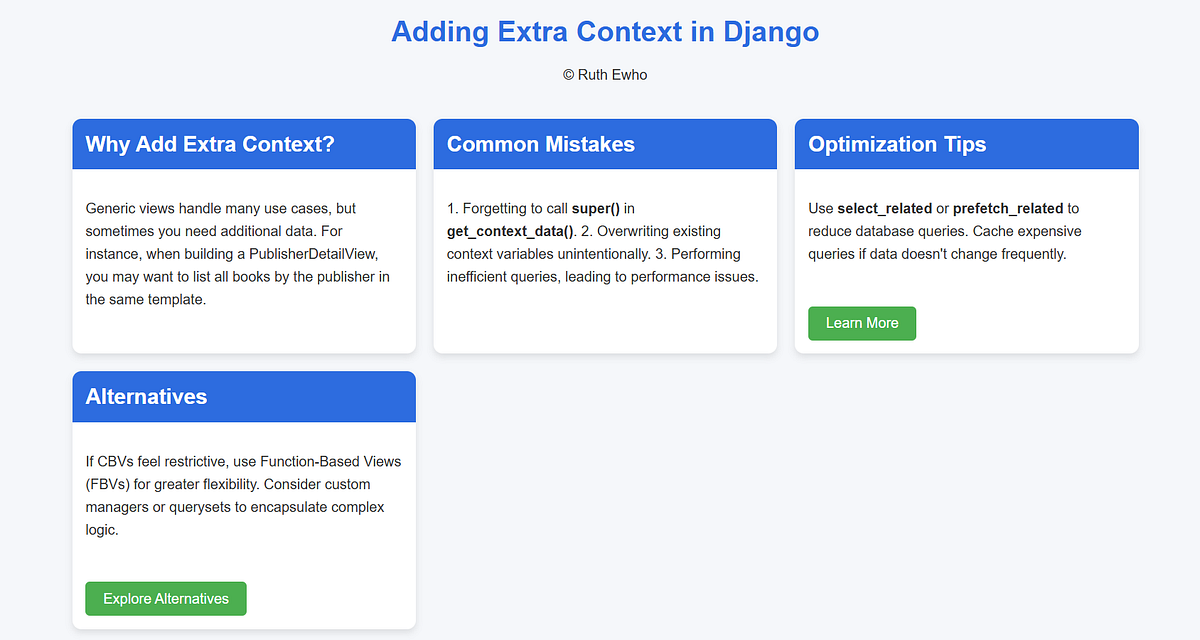 Adding Extra Context in Django: A Practical Guide | by Ewho Ruth | Django Unleashed | Medium