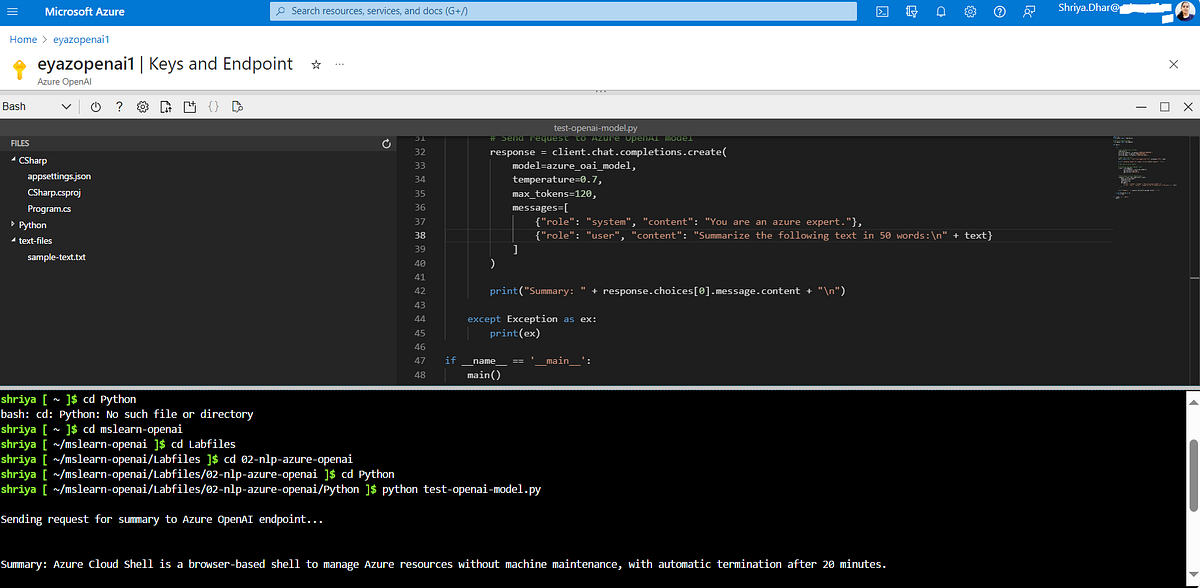 Build Natural Language Solutions with Azure OpenAI Service | by Shriya ...