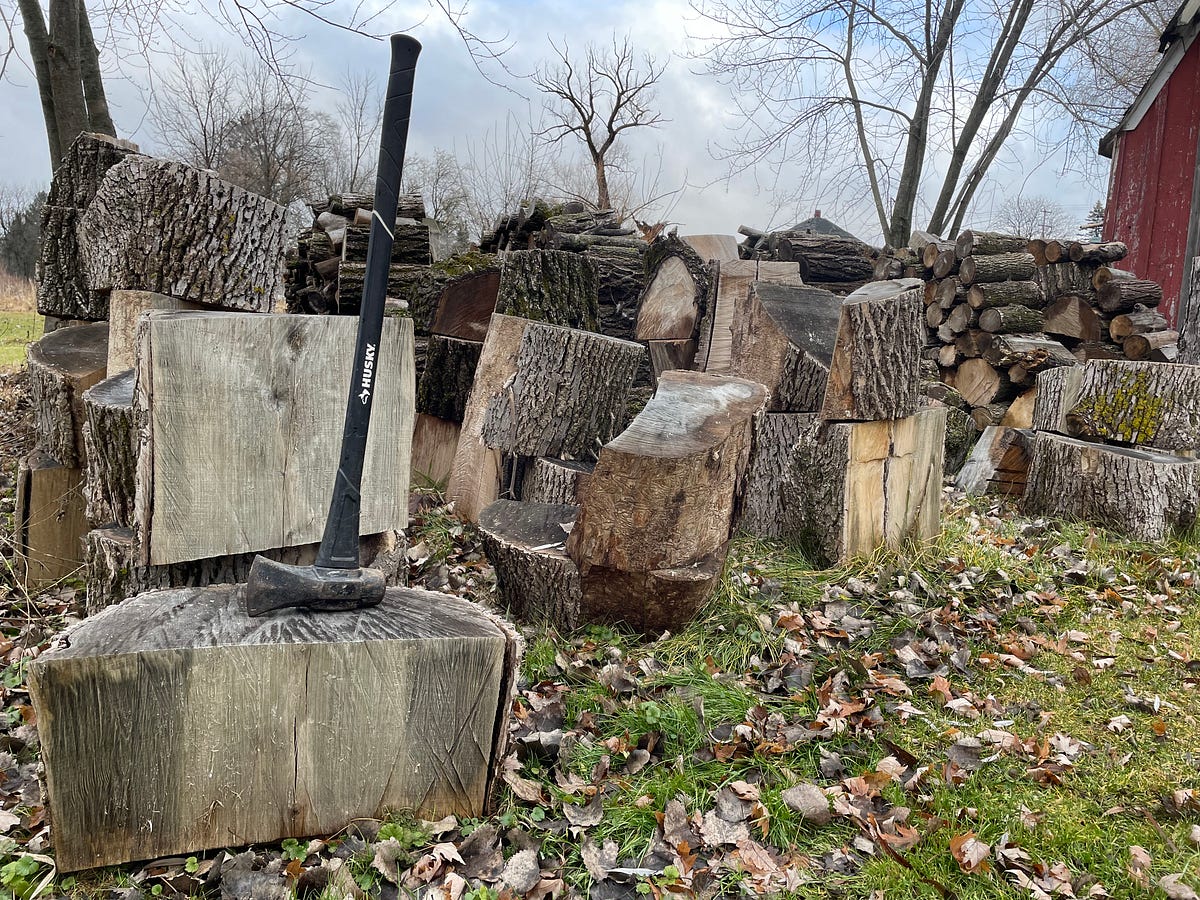 Afternoon Thoughts While Splitting Firewood | by John Egelkrout | Medium