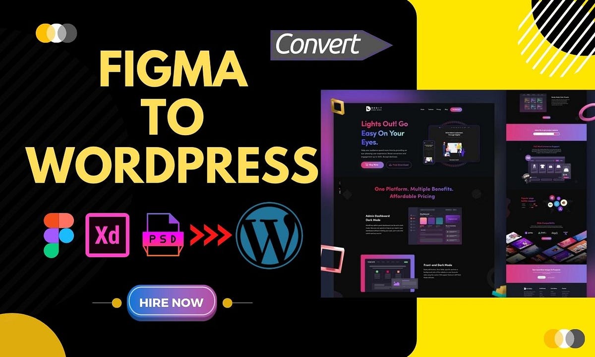 I will convert adobe xd, psd, figma to WordPress website design ...