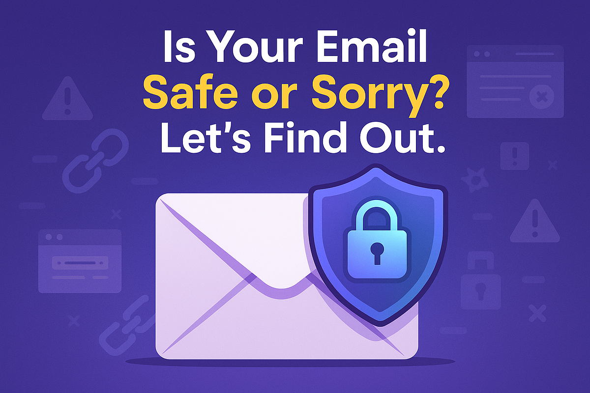 Is Your Email Safe or Sorry? Let’s Find Out. | by Vaseharan T | May ...
