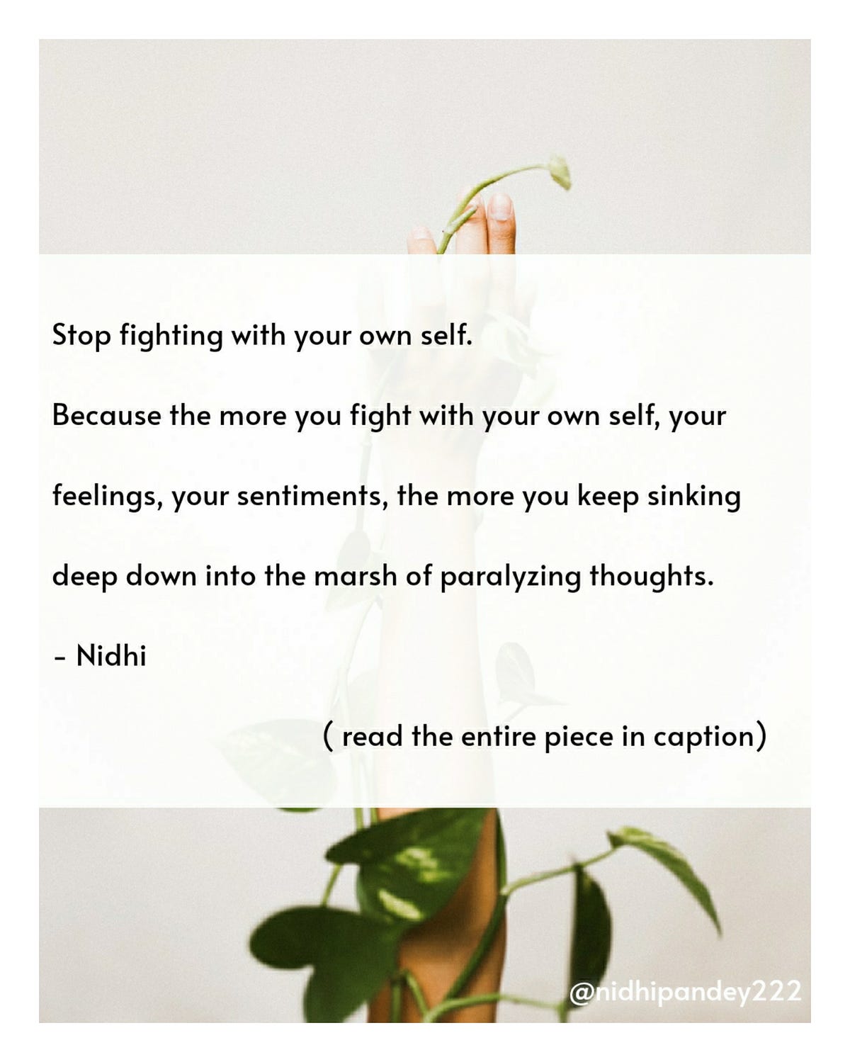 Sinking into the Marsh — Poem. Stop fighting with your own self… | by ...