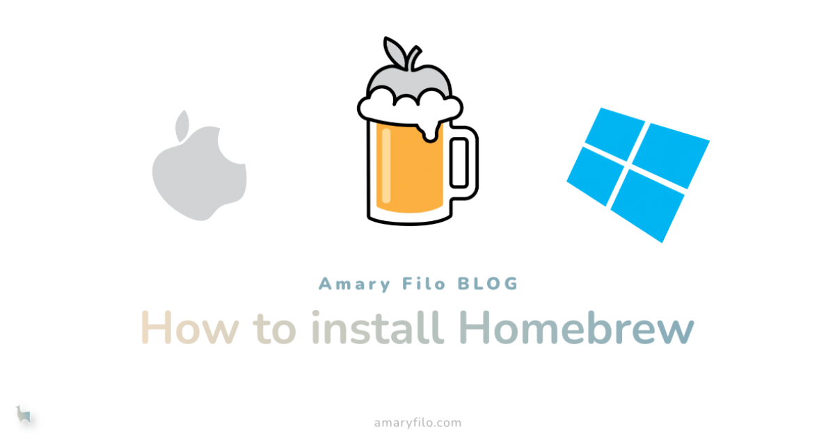 How to install Homebrew 🐒. What is Homebrew, why is it needed and… | by Amary Filo | Medium