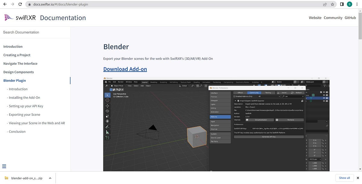 Share Your Blender Scenes to the Web for 3D/AR/VR Experiences | by SwiftXR | Medium