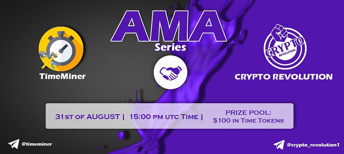 TIMEMINER AMA RECAR Crypto Revolution Telegram Group | by Crypto Revolution Masters | Medium