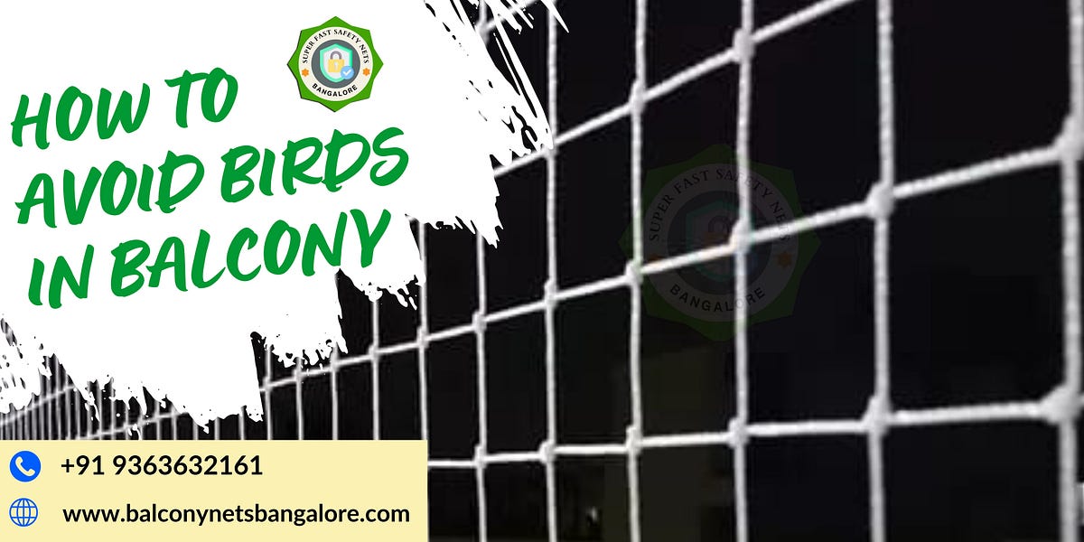 How to avoid birds in balcony. Using bird nets to prevent birds from ...